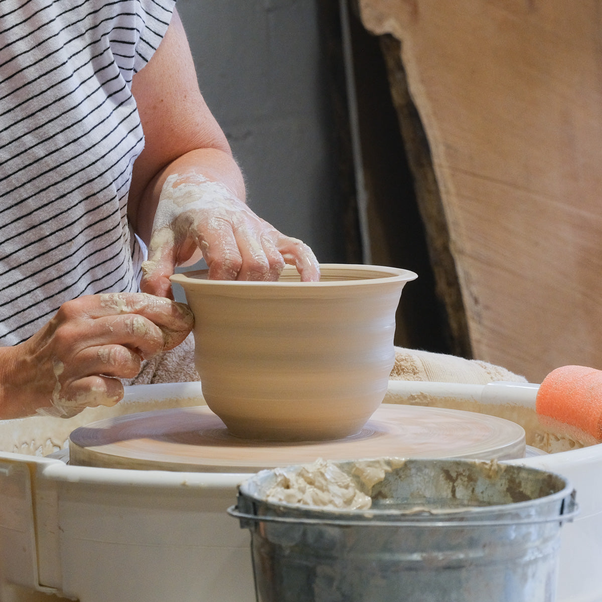 Throwing Pottery on the Wheel - Private 1/2 day lesson for 1 or 2 peop ...